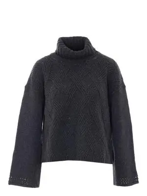 TWINSET Wool-blend Roll-neck Sweater - No