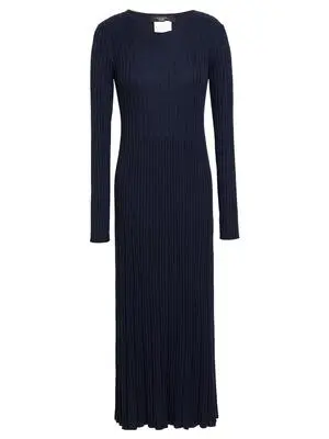 Max Mara Minimalist Longsleeve Knit Dress - Blue