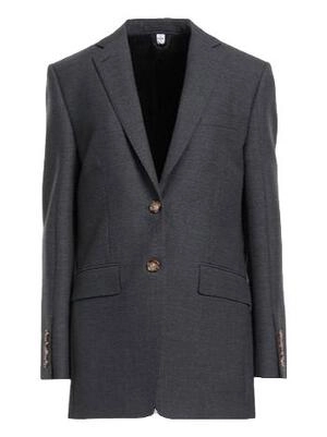 Burberry Single-breasted Blazer In Cool Wool - No