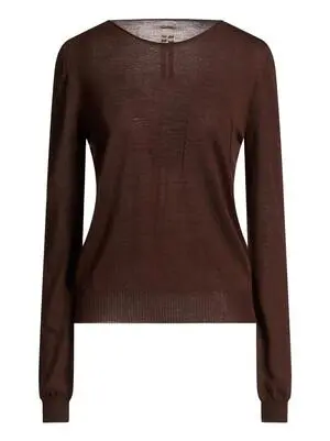 Rick Owens Solidcolor Lightweight Knit Sweater - Brown