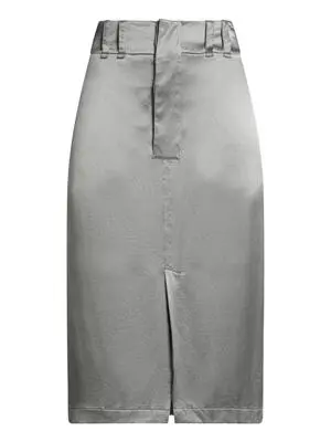 Saint Laurent Satin Pencil Skirt - Grey