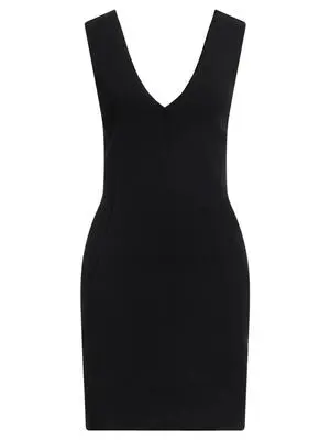Rick Owens Sleeveless Deep Neckline Jersey Dress - Black