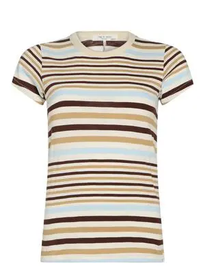 RAG & BONE Rag & Bone Striped Print Short Sleeve T-Shirt