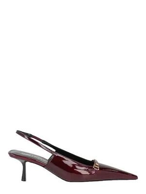 Saint Laurent Patentleather Pointedtoe Midheel Pumps - Red