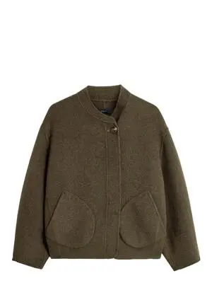 Soeur Single-button Long-sleeve Casual Jacket - Brown