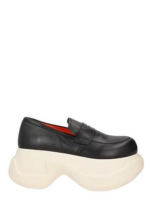 Marni Platform Leather Loafers - Black