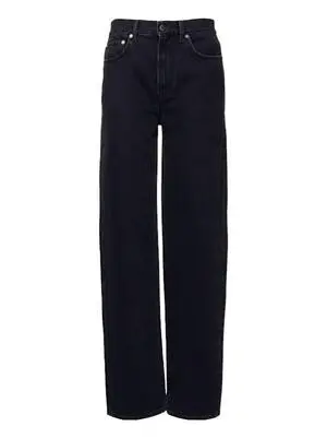 Loulou De Saison High-waisted Straight Leg Jeans - Black