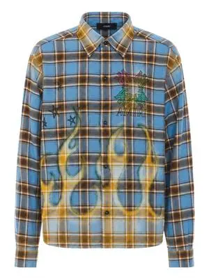 Amiri Long-sleeved Shirt - Blue