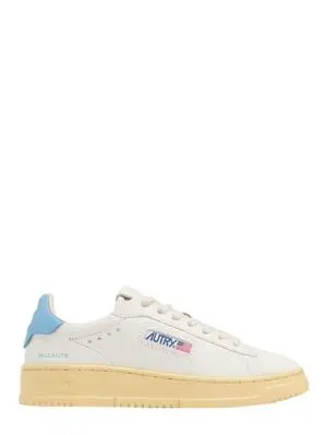 AUTRY AUTRY Minimal Casual Leather Lace-Up Sneakers White