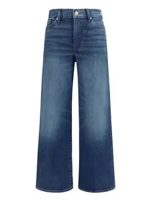 7 For All Mankind Highwaisted Wideleg Jeans Blue