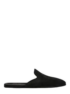 Dolce & Gabbana Calfskin Slippers - Black