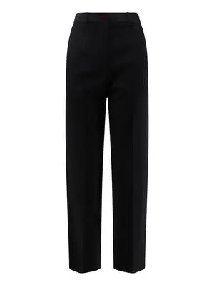 ALYSI Tailored Straight-leg Pants - Black