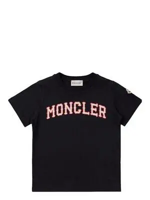 Moncler Cotton T-shirt With Logo - Black