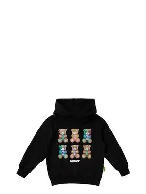 BARROW Hooded Printed Sweatshirt - Black