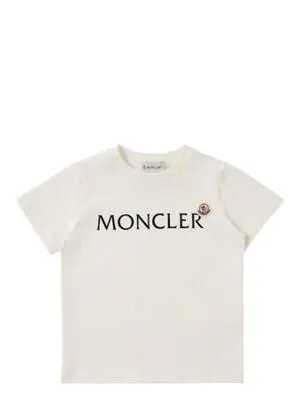 Moncler Cotton Jersey T-shirt With Printed Logo - No