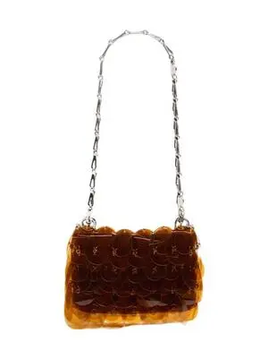 Rabanne Shoulder Bag With Chain Strap - Brown