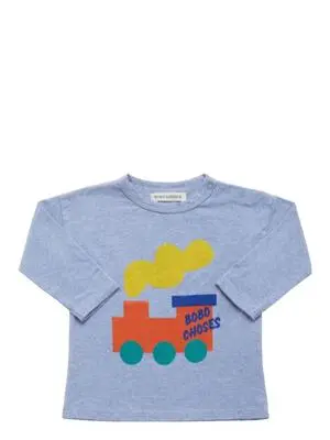 BOBO CHOSES Printed Front Top - Blue