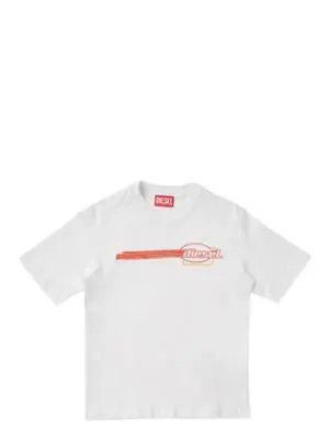 DIESEL® Diesel Crewneck T-Shirt With Printed Logo