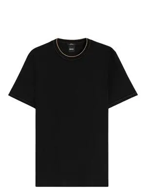 Hugo Boss Contrast Trim T-shirt - Black
