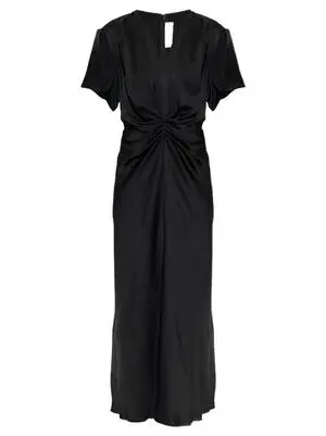 Victoria Beckham Eve Midi Dress - Black