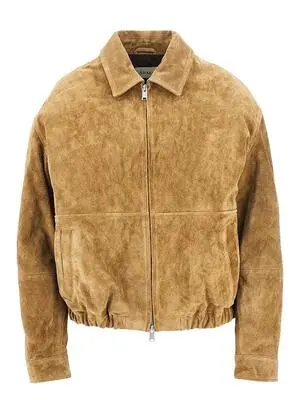 ARMA Maddox Suede Leather Jacket - Beige