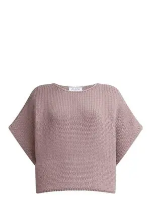 Alaïa Chunky Knit Sweater With Sculpted Silhouette - Sand-colored