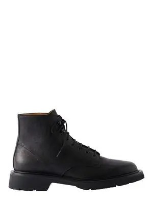 Legres 57 Leather Lace-up Ankle Boots - Black