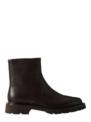 Legres 61 Washed Leather Ankle Boots - Dark Brown