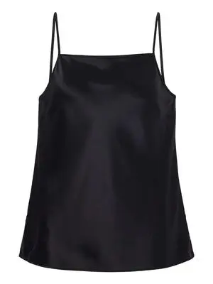 JOSEPH Cloe Silk-satin Top - Black