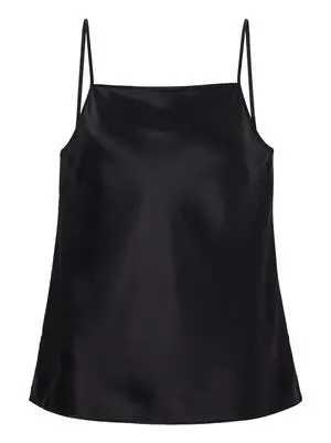 JOSEPH Cloe Silk-satin Top - Black
