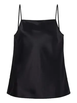 JOSEPH Cloe Silk-satin Top - Black