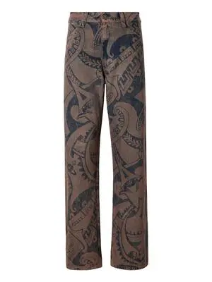 VIVIENNE WESTWOOD Ranch Printed Organic Jeans - Brown