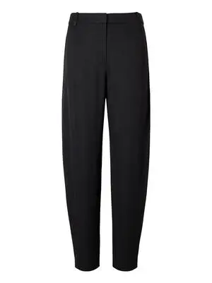 Tibi Grace Satin-twill Tapered Pants - Black