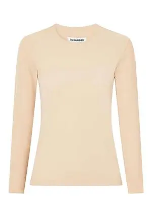 JIL SANDER Stretch T-shirt Beige