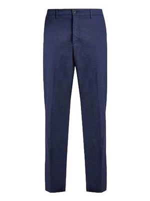 HARMONT & BLAINE Cotton Lycra Gabardine Tapered Leg Pants - Green