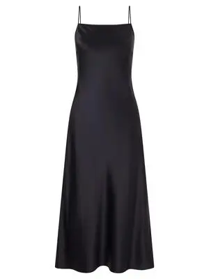 JOSEPH Cloe Silk-satin Maxi Dress - Black