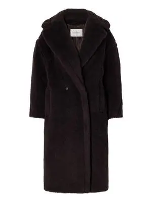 Max Mara Tedgirl Alpaca, Wool And Silk-blend Coat - Brown