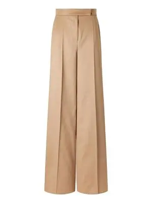 Max Mara Wool Wide-leg Pants - Camel