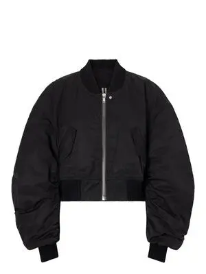 Rick Owens RICK OWENS Padded Cropped Cotton-Blend Bomber Jacket Black