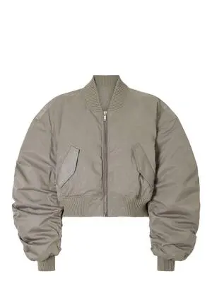 Rick Owens Secchia Shell Cropped Jacket Gray
