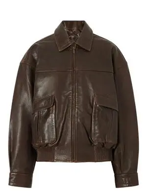 Christopher Esber Leather Zip-up Jacket - Brown