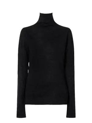 LAUREN MANOOGIAN Merino And Alpaca Wool-blend Turtleneck - Black
