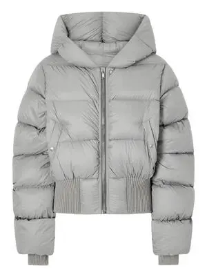 Rick Owens Cropped Hooded Down Puffer Jacket - Gray