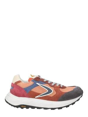 VALSPORT Leather And Textile Low-top Sneakers - Red