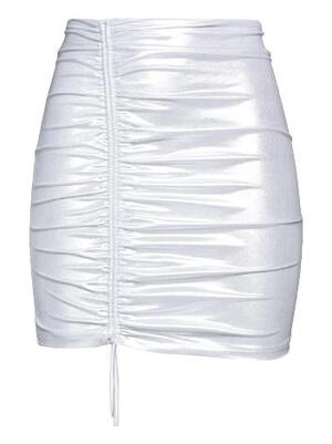 ROTATE BY BIRGER CHRISTENSEN Mini Skirt Size Polyamide, Elastane - Silver