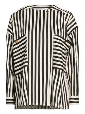 MAX MARA Woman Jacket Black Size 6 Cotton, Silk
