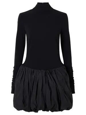 MAGDA BUTRYM Wool-blend Jersey And Shell Balloon Mini Dress