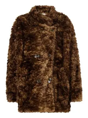 MARANT ETOILE Jya Double-breasted Plush Jacket
