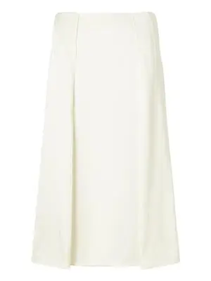 JIL SANDER JIL SANDER Pleated Satin Midi Skirt