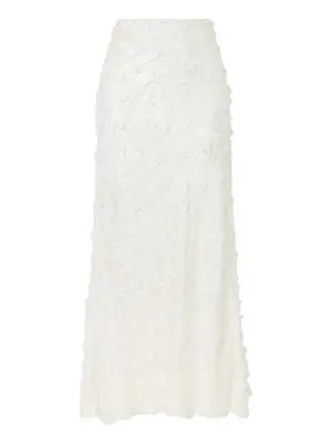 Gabriela Hearst Frei Fil Coupè Silk And Wool-blend Maxi Skirt - Neutrals
